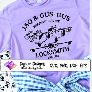 Jaq and Gus SVG, Cinderella Mice Svg, Jaq and Gus Gus Locksmith Svg ...