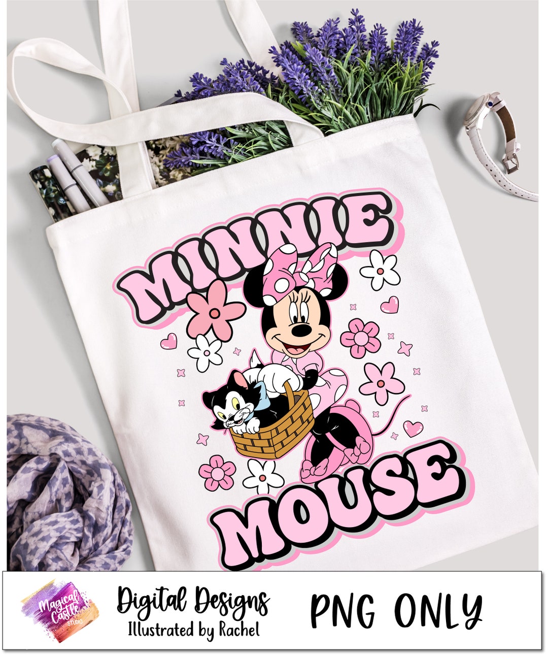 Minnie Mouse Png Sublimation, Cute Mouse Png, Groovy Sublimation ...