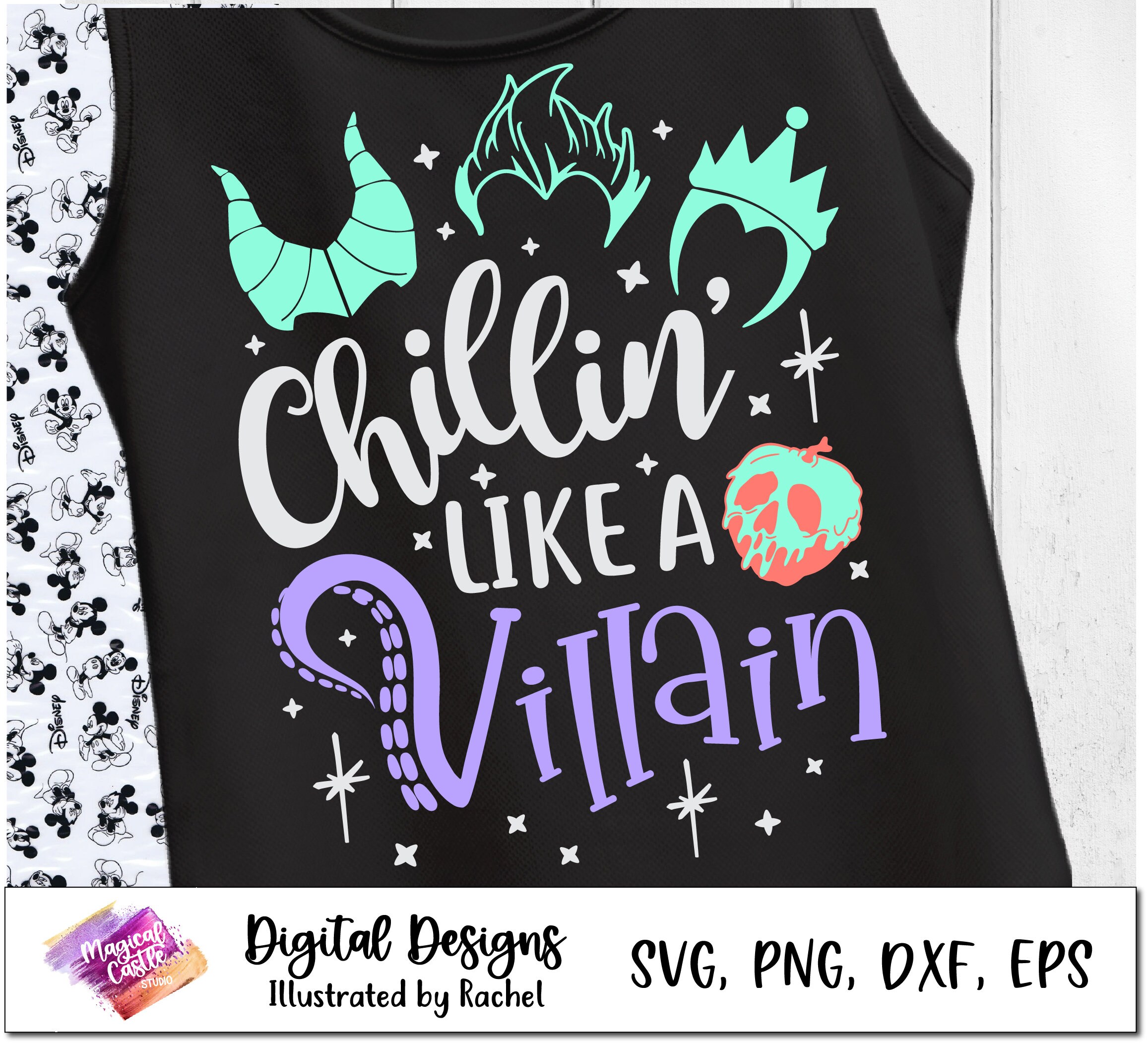 Chillin Like a Villain Svg Ursula Evil Queen SVG Poison - Etsy