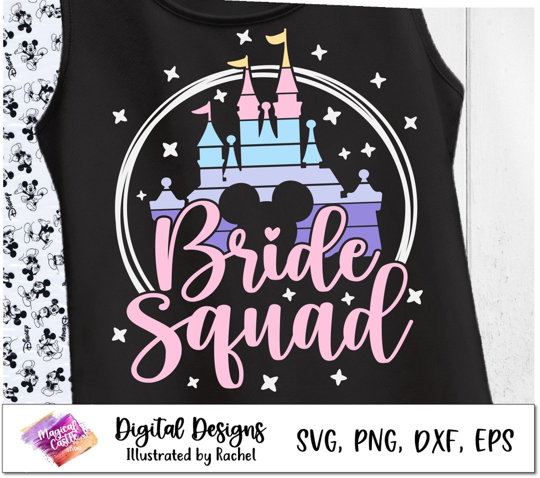 Bride Squad Svg, Bride Mouse Svg, Bridesmaid Shirts, Bridal Party Svg ...