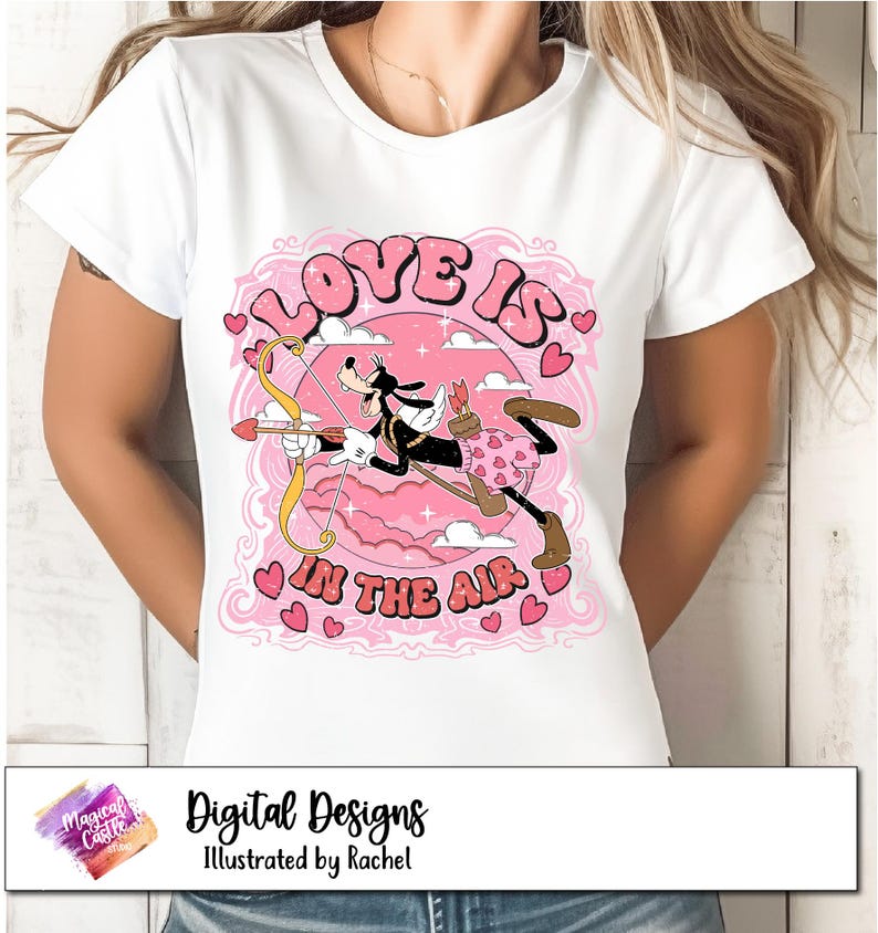 Goofy Cupid Png, Love is in the Air Png, Happy Valentine's Day, Retro ...