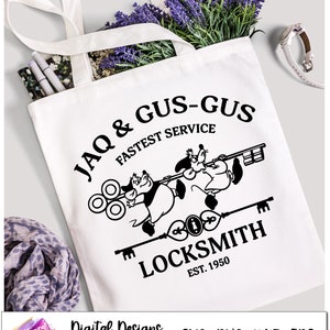 Jaq and Gus SVG, Cinderella Mice Svg, Jaq and Gus Gus Locksmith Svg ...