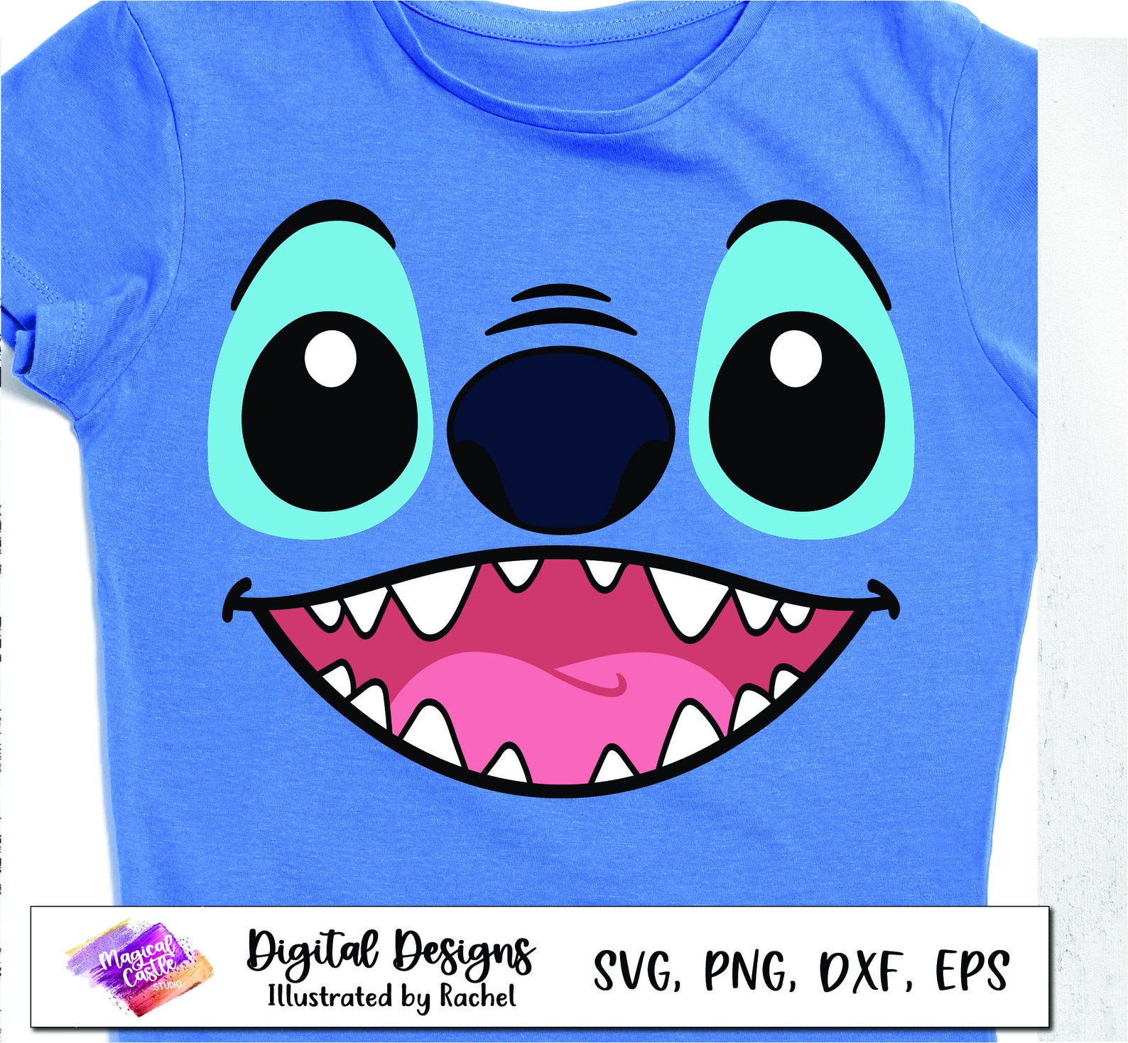 Stitch Face Svg, Stitch Face Design, Stitch Sublimination, Magical ...