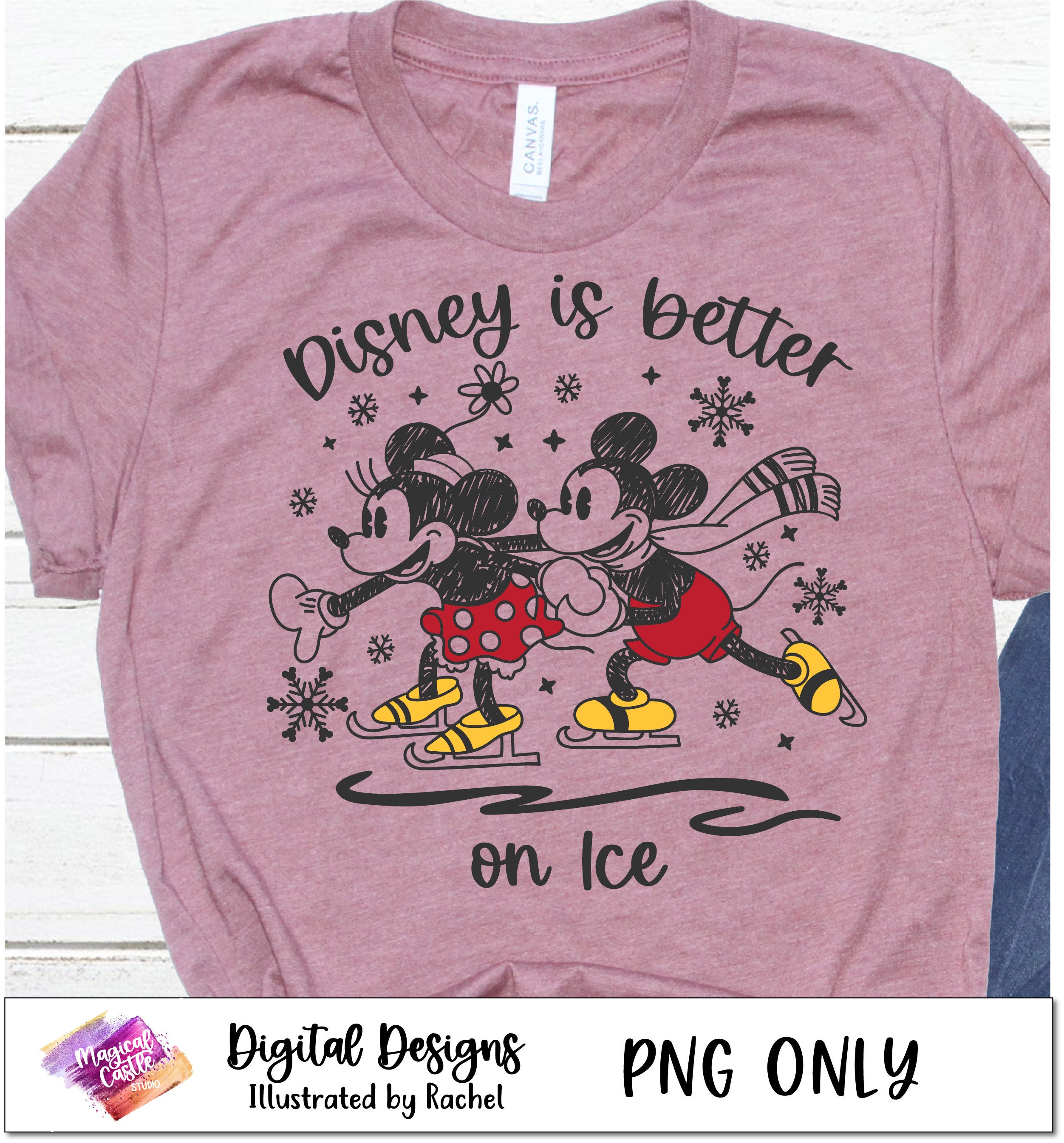 Mickey and Minnie on Ice Png, Mickey on Ice Png, Minnie on Ice Png, 300 ...