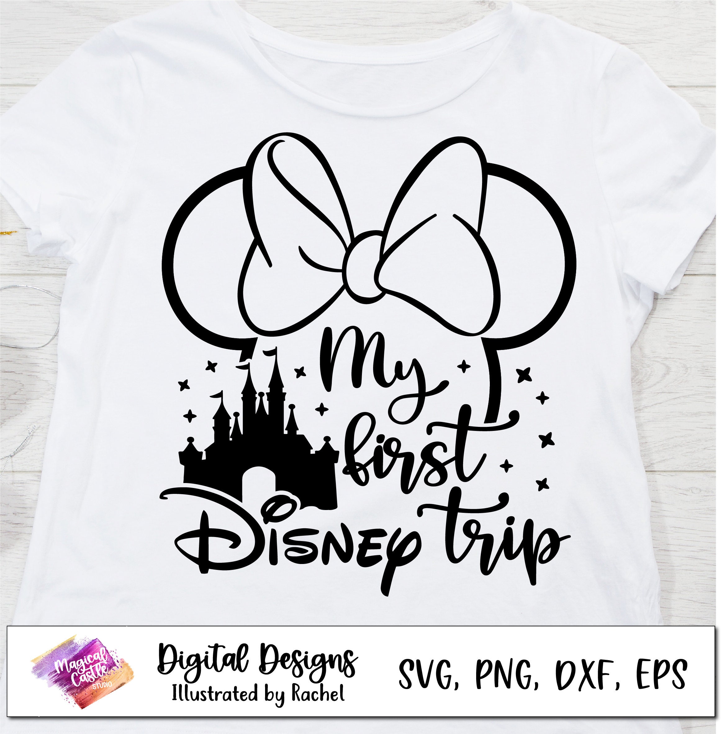 My First Trip SVG Birthday Trip Svg First Disneyland Trip - Etsy