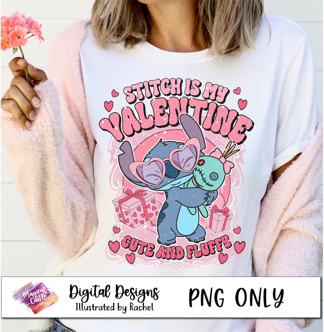 Stitch is My Valentine, Stitch Scrump Valentine, Cute and Fluffy, Cute ...