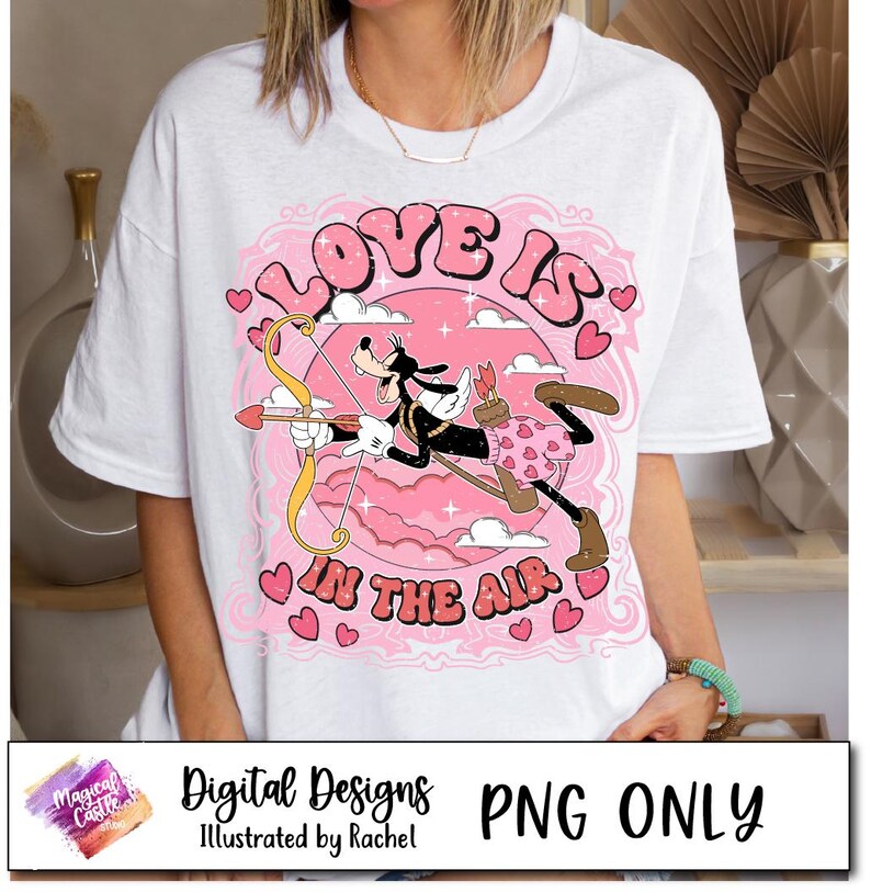 Goofy Cupid Png, Love is in the Air Png, Happy Valentine's Day, Retro ...