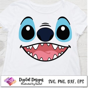 Stitch Face Svg, Stitch Face Design, Stitch Sublimination, Magical ...