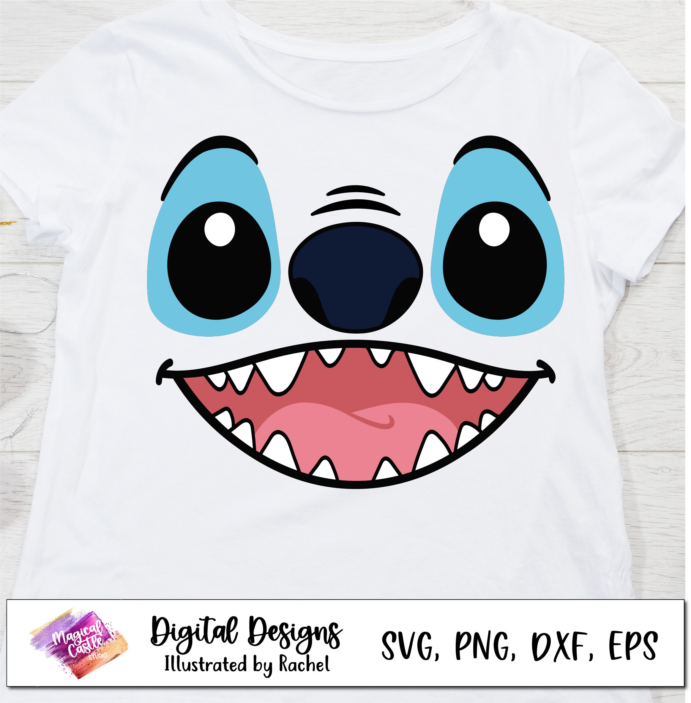 Stitch Face Svg, Stitch Face Design, Stitch Sublimination, Magical ...