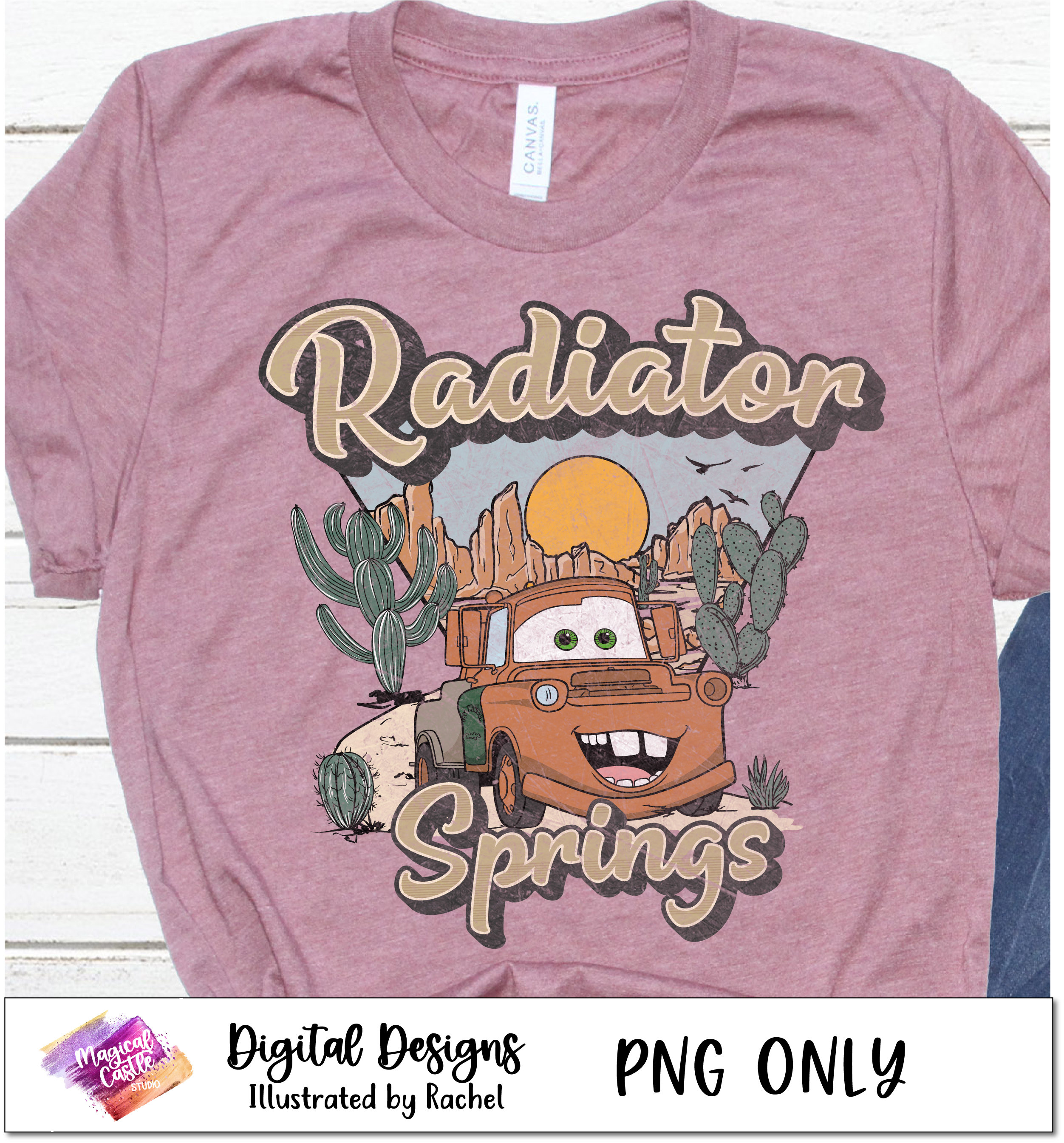 Retro Cars Png, Mator, Cars Land Png, Cars Sublimation Design, Radiator Springs Design, Digital ...