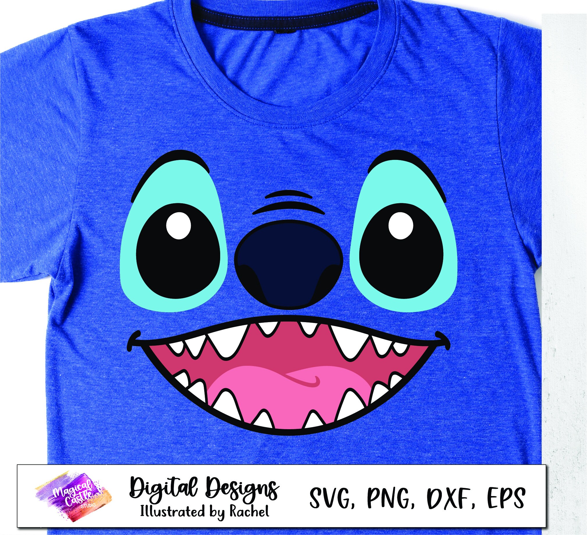 Stitch Face Svg, Stitch Face Design, Stitch Sublimination, Magical ...