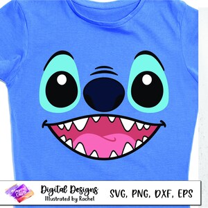 Stitch Face Svg, Stitch Face Design, Stitch Sublimination, Magical ...