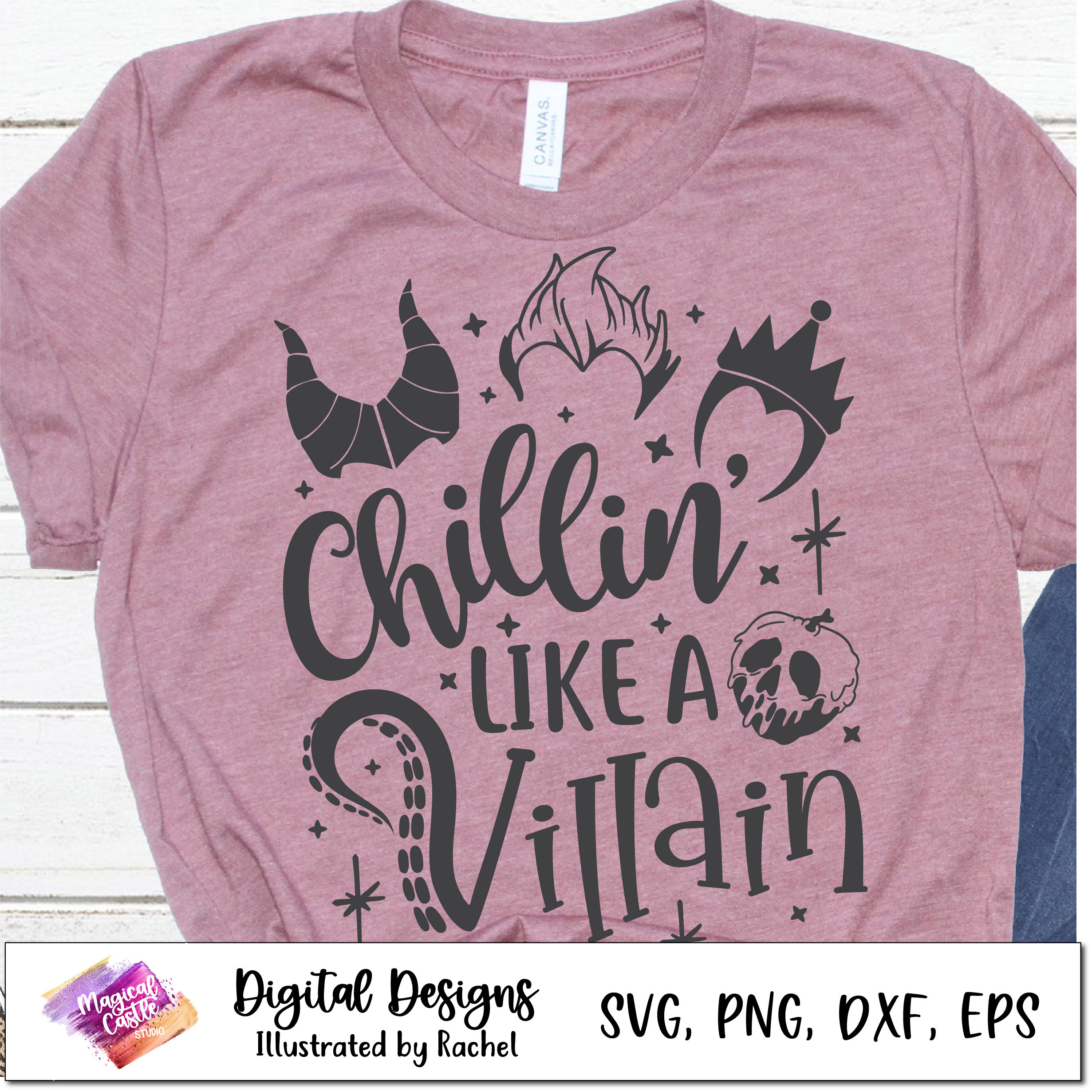 Chillin Like a Villain Svg Ursula Evil Queen SVG Poison - Etsy