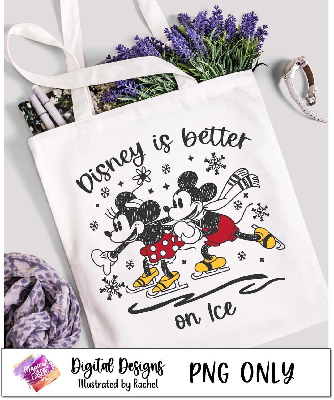 Mickey and Minnie on Ice Png, Mickey on Ice Png, Minnie on Ice Png, 300 ...