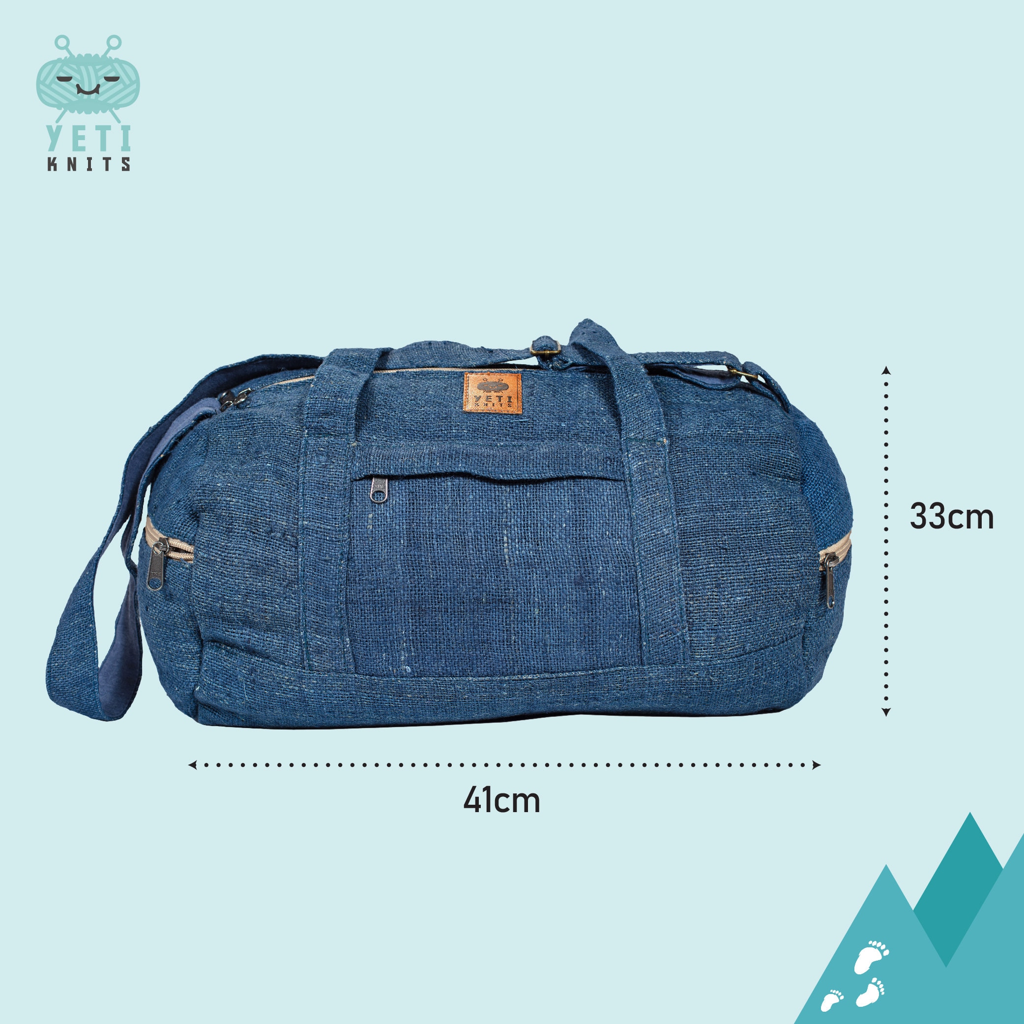 Yeti 100% Raw Hemp Duffle Bag - Eco-friendly and Sustainable Travel ...