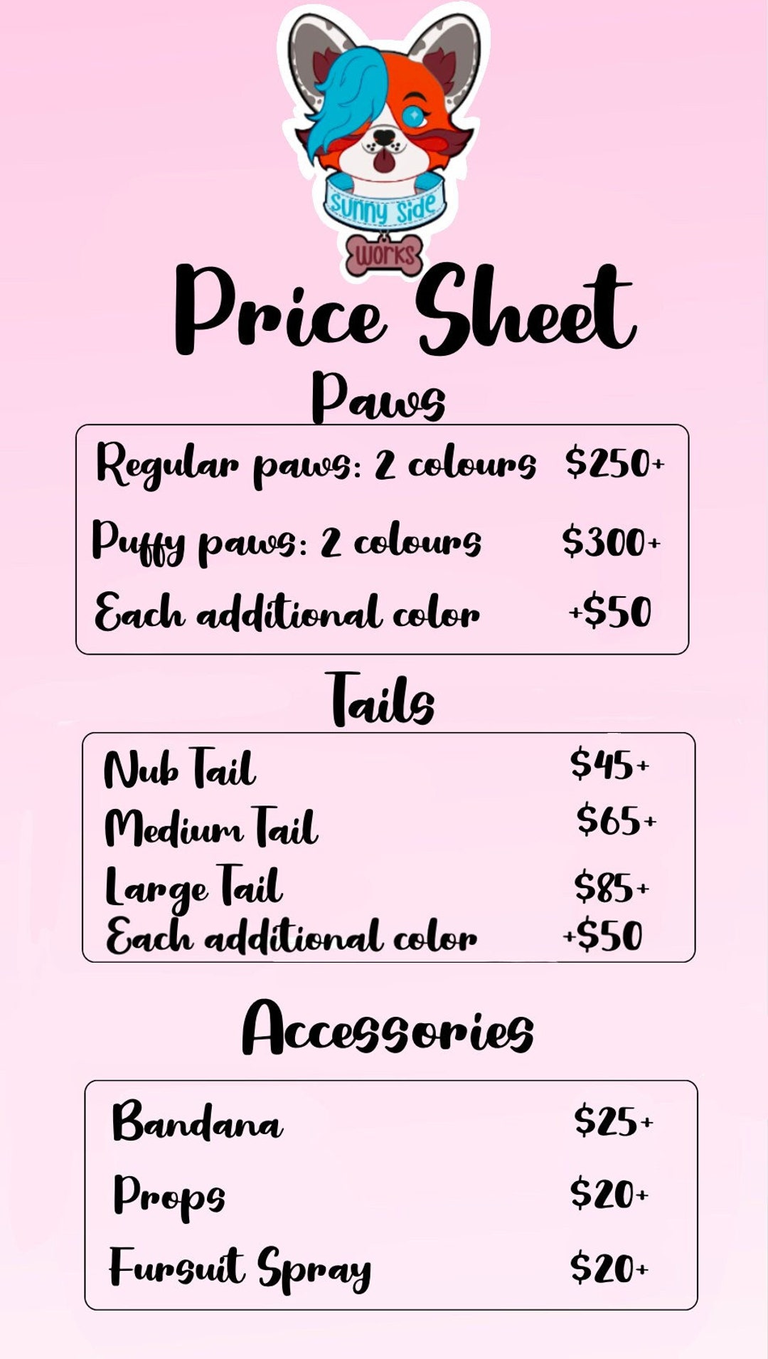 Custom Fursuit Parts and Accessories - Etsy