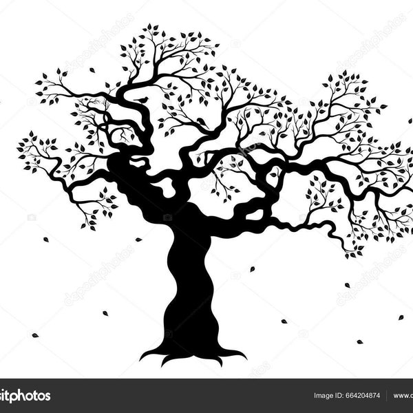 Large Tree Stencil - Etsy