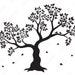 Tree Branch SVG, DXF. Birds on Tree Silhouette Template, Decal, Cricut ...