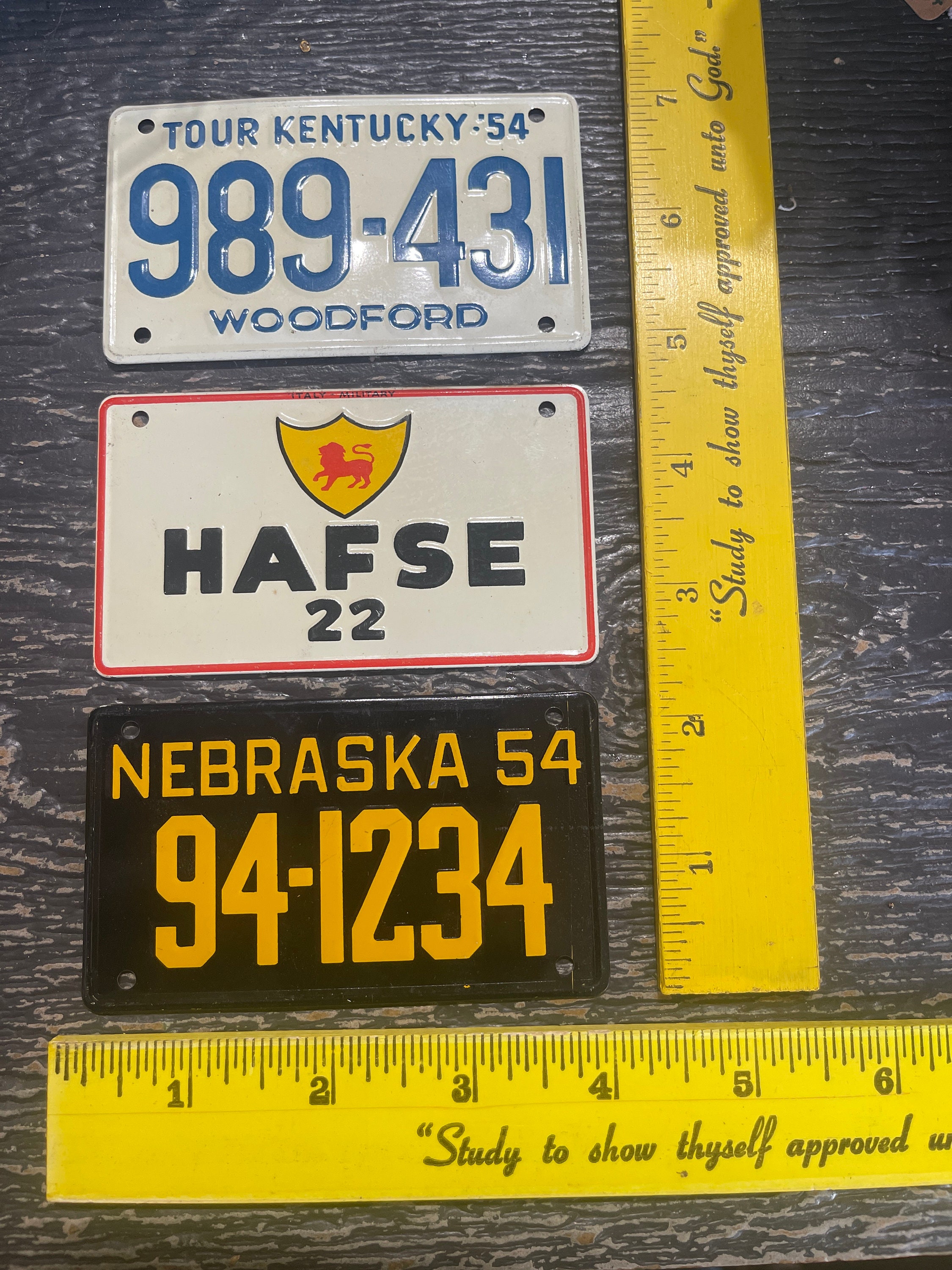 Vintage Metal Bicycle Plates - Etsy