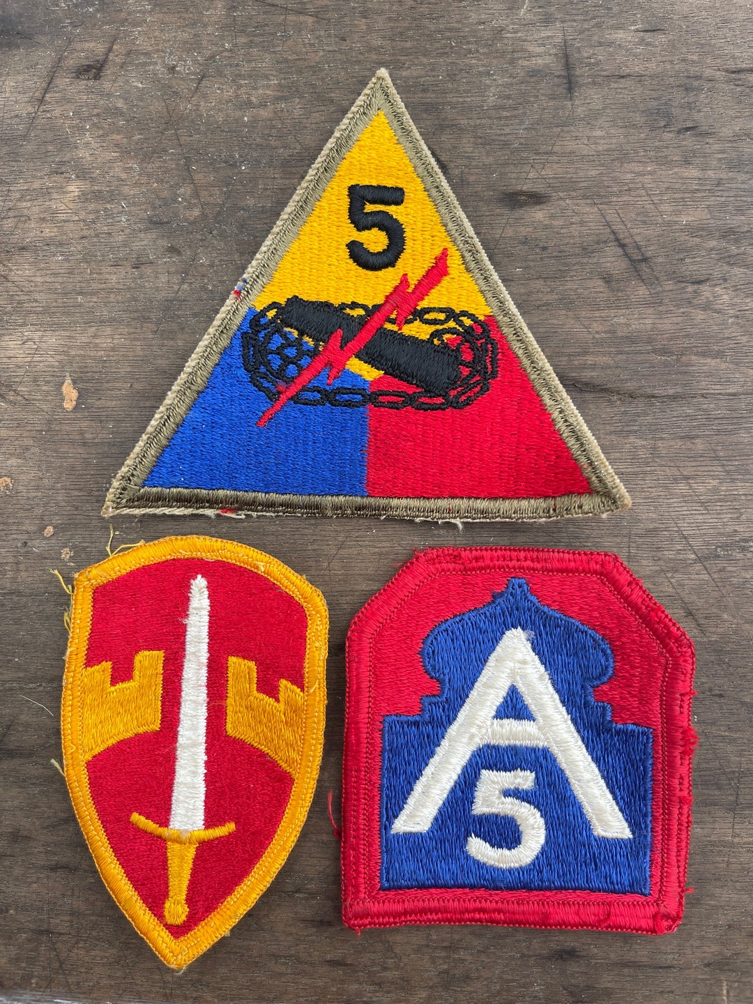 VINTAGE Military Patches - Set of 3 - Etsy