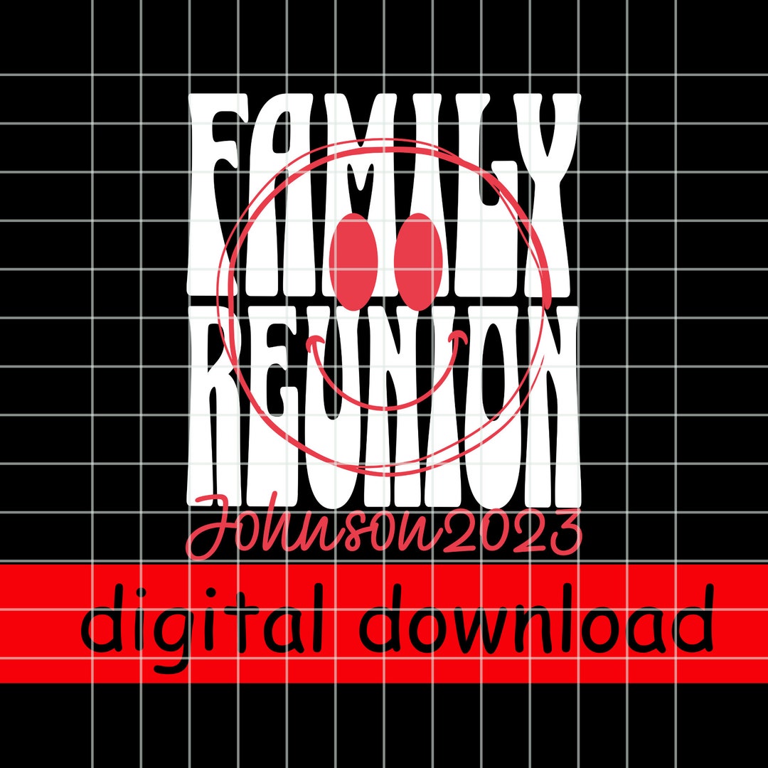 Custom Family Reunion PNG, Personalized Family Reunion PNG, Retro ...