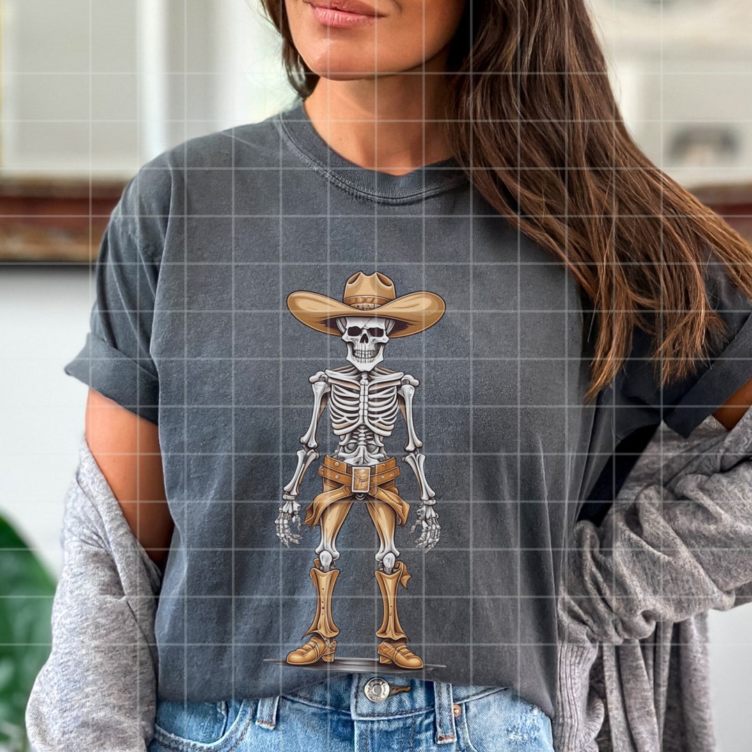 Western Gothic Png Yallternative Cowboy Hat Skeleton - Etsy