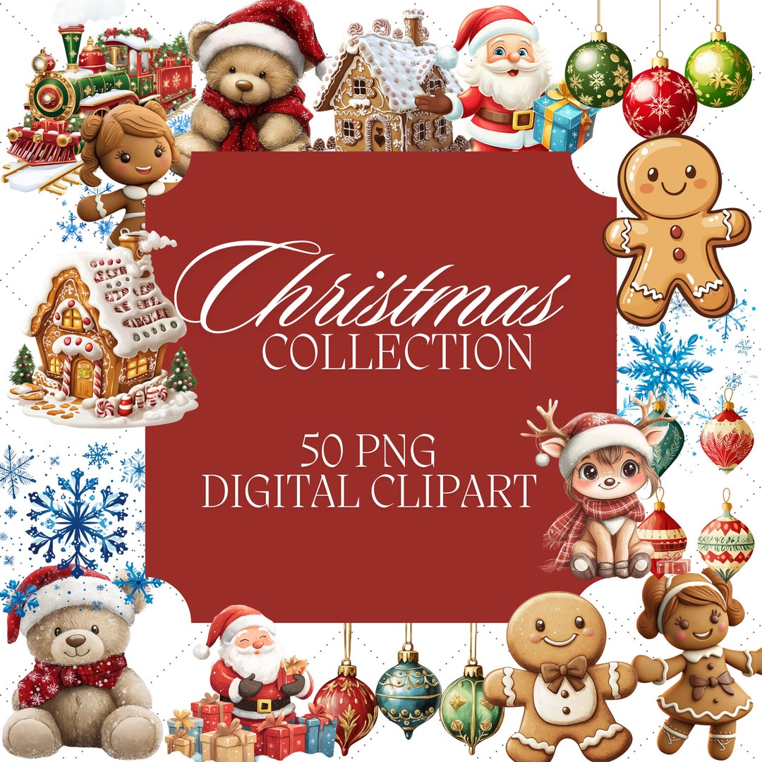 Christmas Collection Clipart - Digital Clipart, Instant Download ...