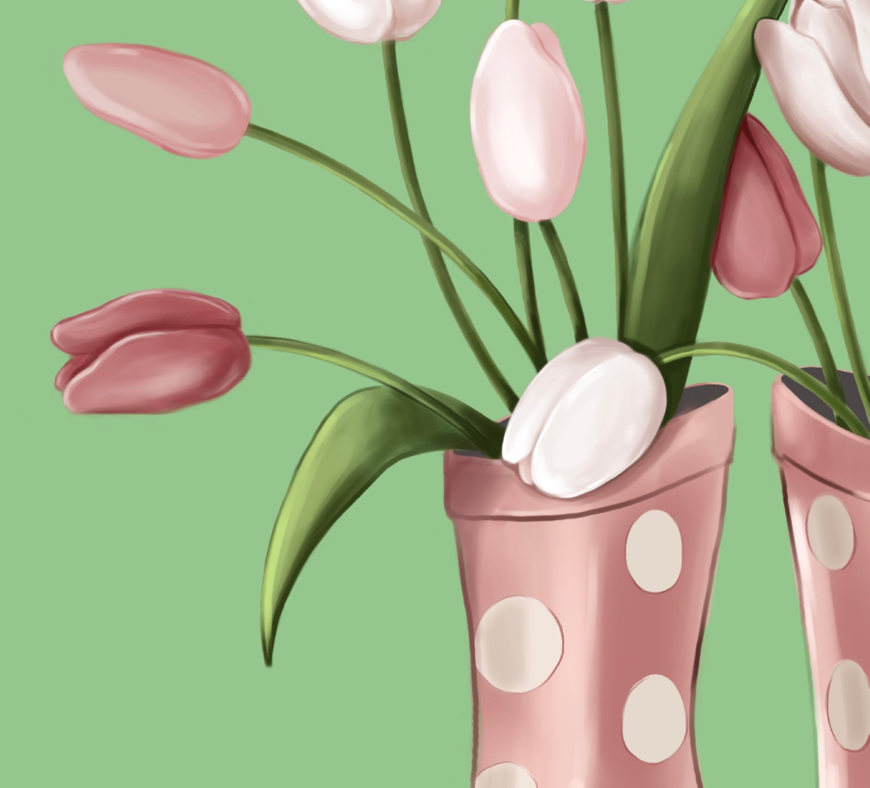 Tulips, Floral Clipart, Spring Flowers, Flowers and Plants, Watercolor ...