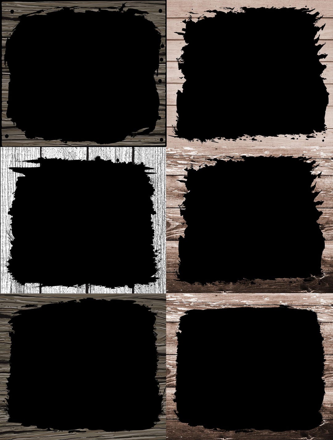 Wood Rough Edge Border - Etsy