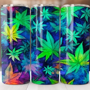 Seamless Psychedelic Marijuana Leaf Design High Resolution Graphic - Etsy