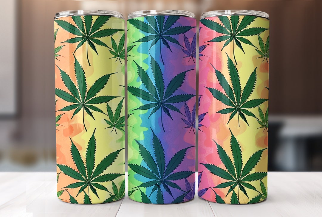 Vertical Rainbow Marijuana Leaf Design High Resolution Graphic - Etsy