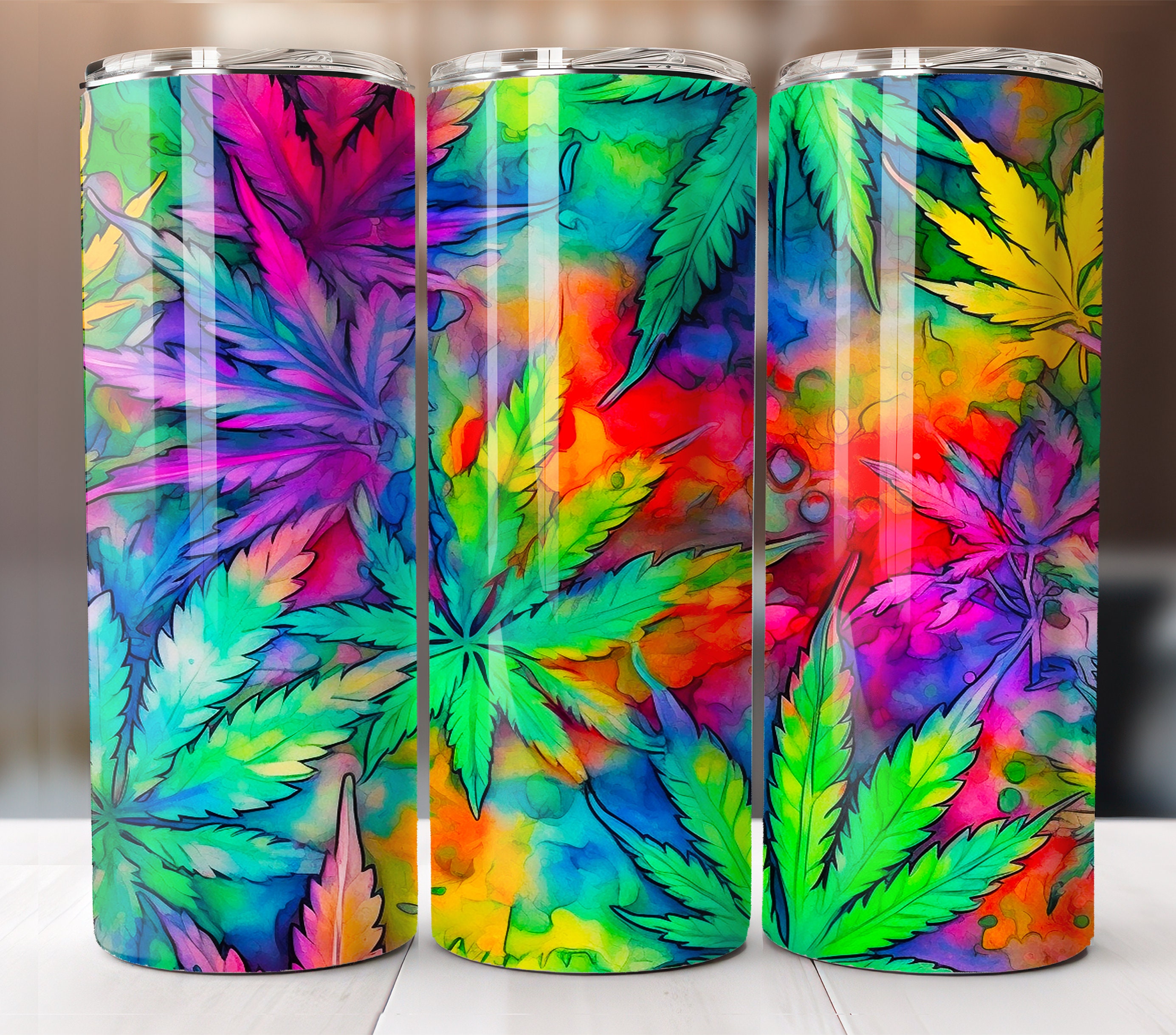 Seamless Psychedelic Marijuana Leaf Design High Resolution Graphic - Etsy