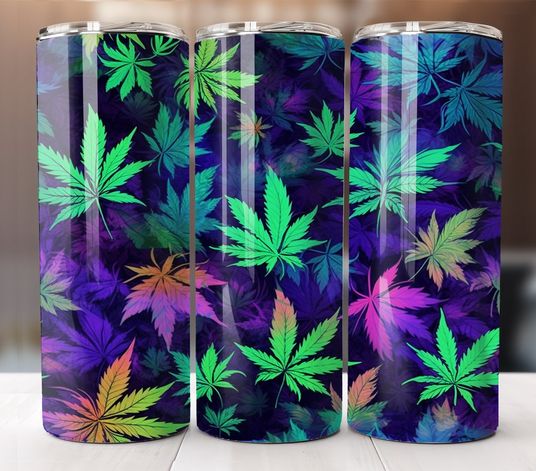 Seamless Psychedelic Marijuana Leaf High Resolution Graphic - Etsy