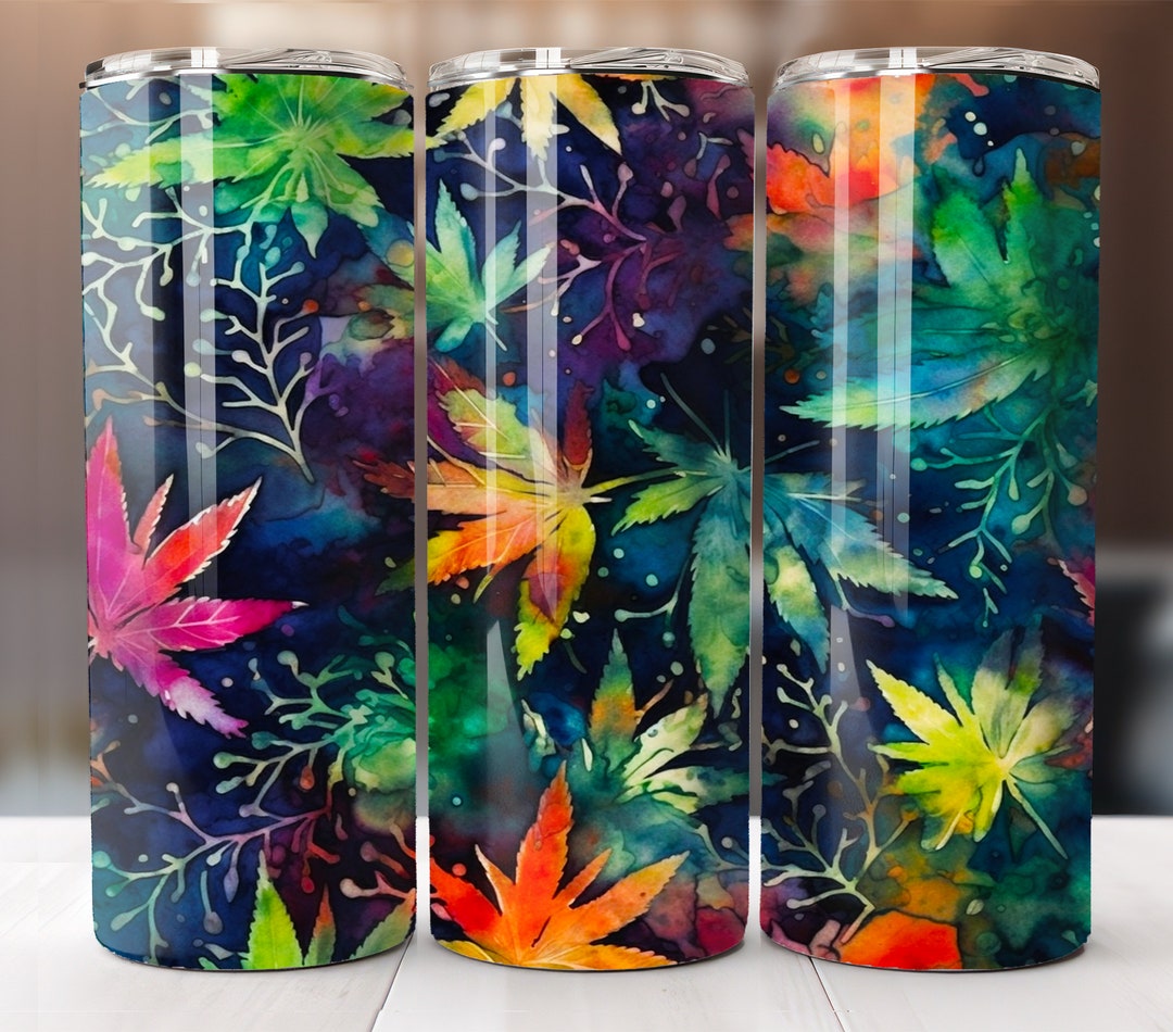 Seamless Psychedelic Marijuana Leaf Design High Resolution Graphic - Etsy