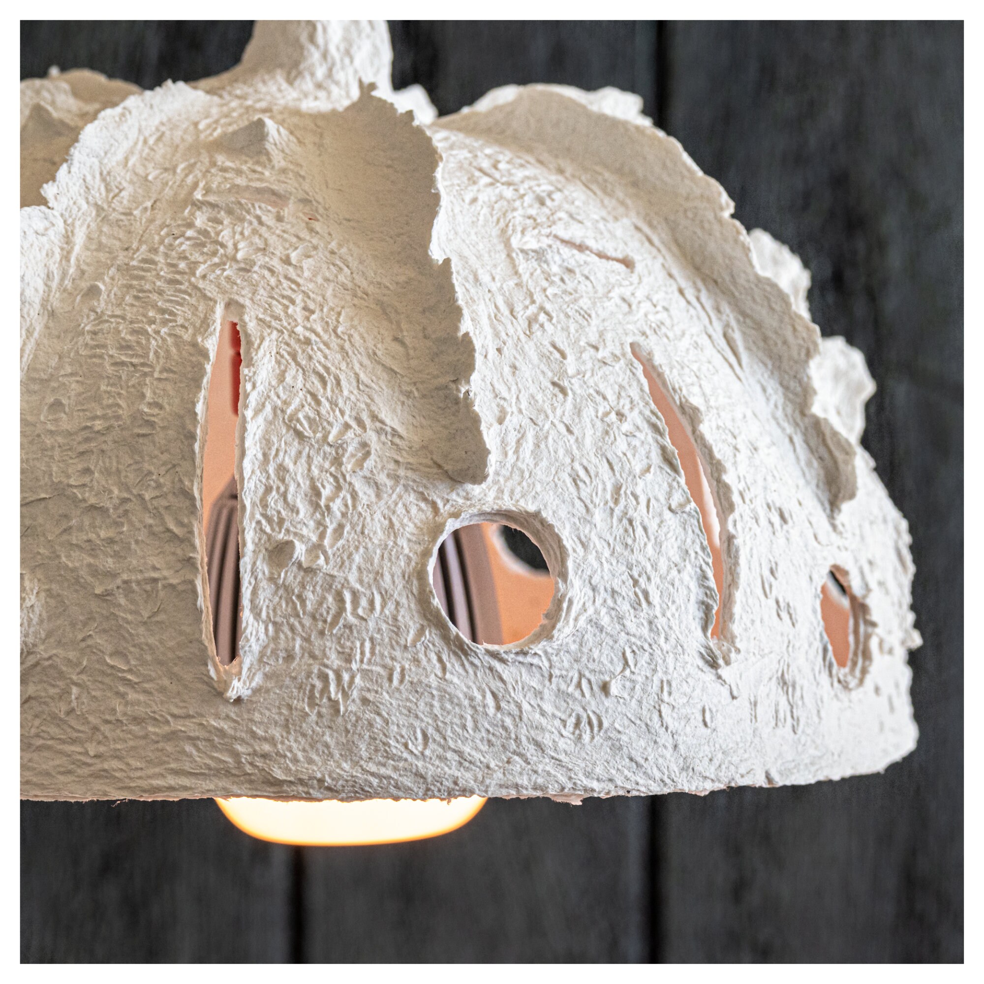Papier Mache Lamp Shadenull