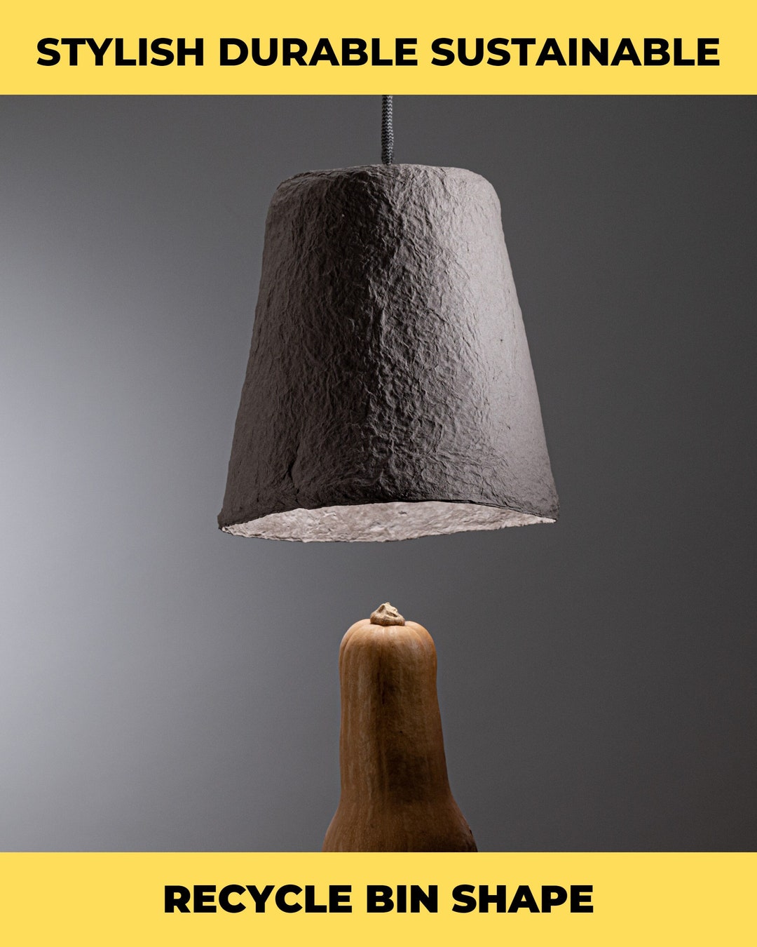 Industrial Hanging Paper Pulp Lampshade for Kitchen Living - Etsy