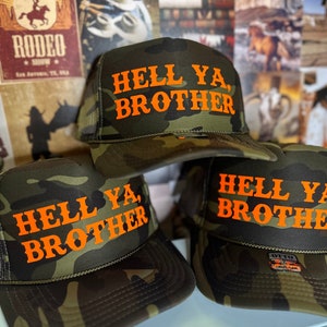 Hell Ya, Brother Trucker Hat - Etsy