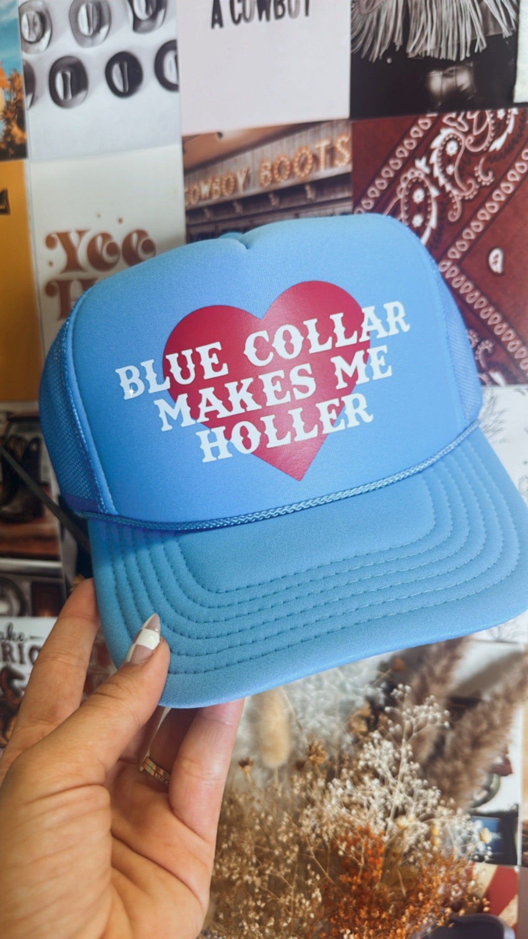 Blue Collar Makes Me Holler - Etsy