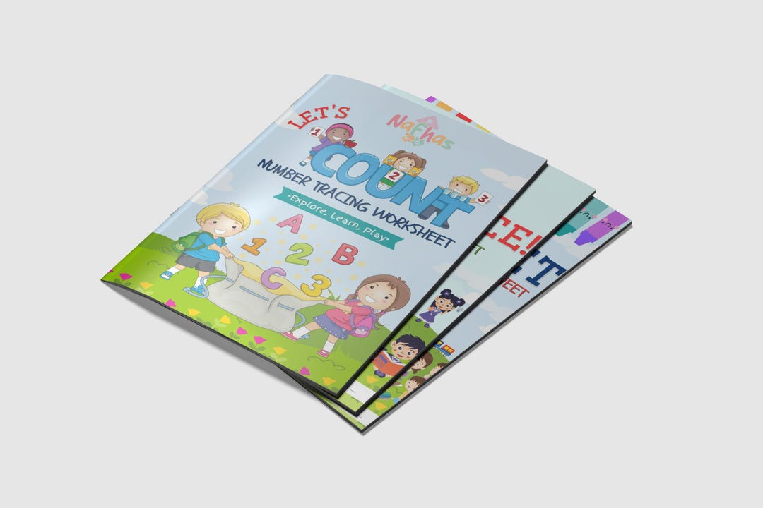 Preschool Number Tracing & Handwriting Workbook Set | 3 Fun Learning ...