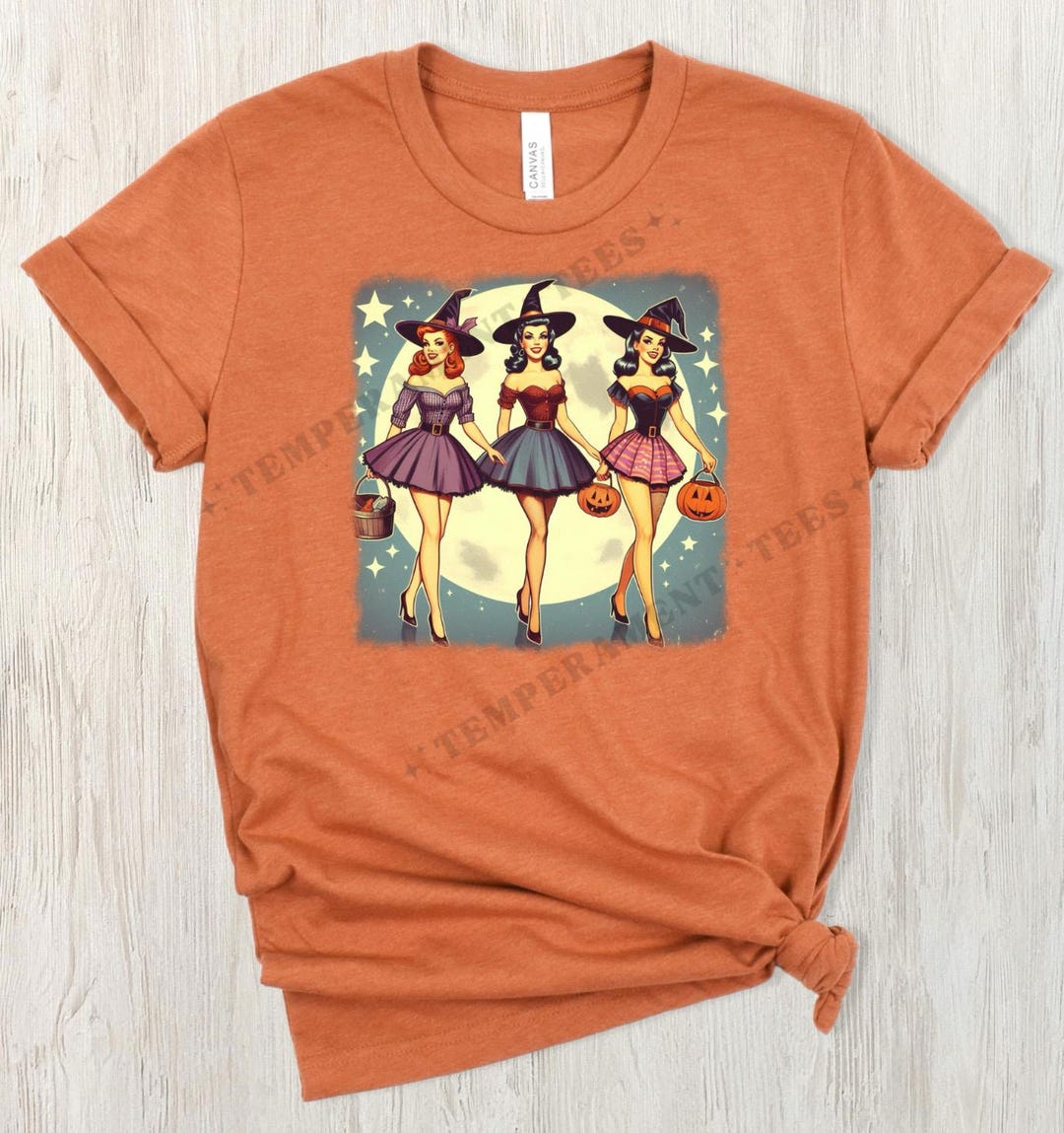 Distressed Retro Pinup Girl Halloween PNG - Etsy