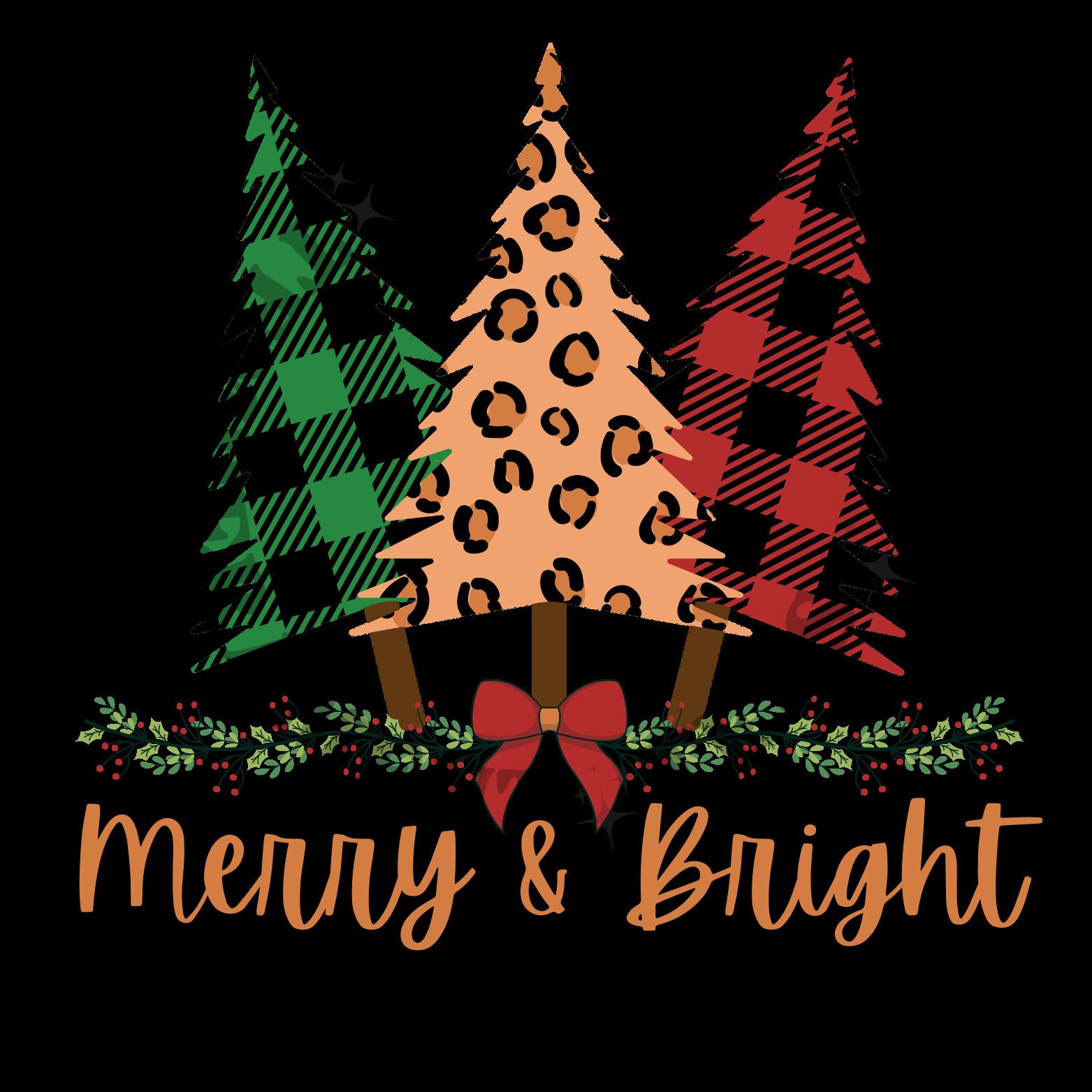 Merry & Bright Digital File - Etsy