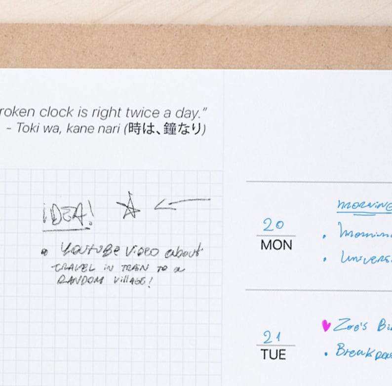 Printable Weekly Planner : Muji Style. 1 Month Edition. Habit Tracker ...
