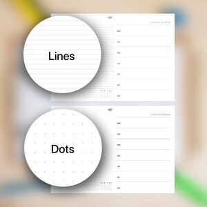 Muji-inspired Printable and Undated Planner. Minimalist & Reusable ...