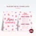 Pink Bakery Menu Template, Editable Cafe Price List (canva) - Etsy