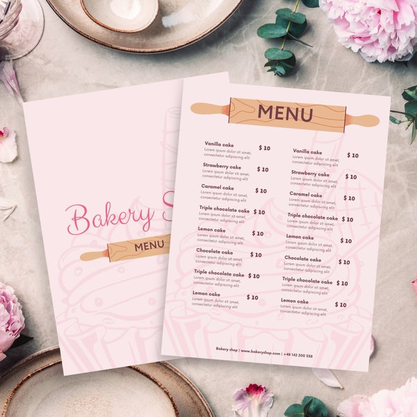 Cafe Menu - Etsy