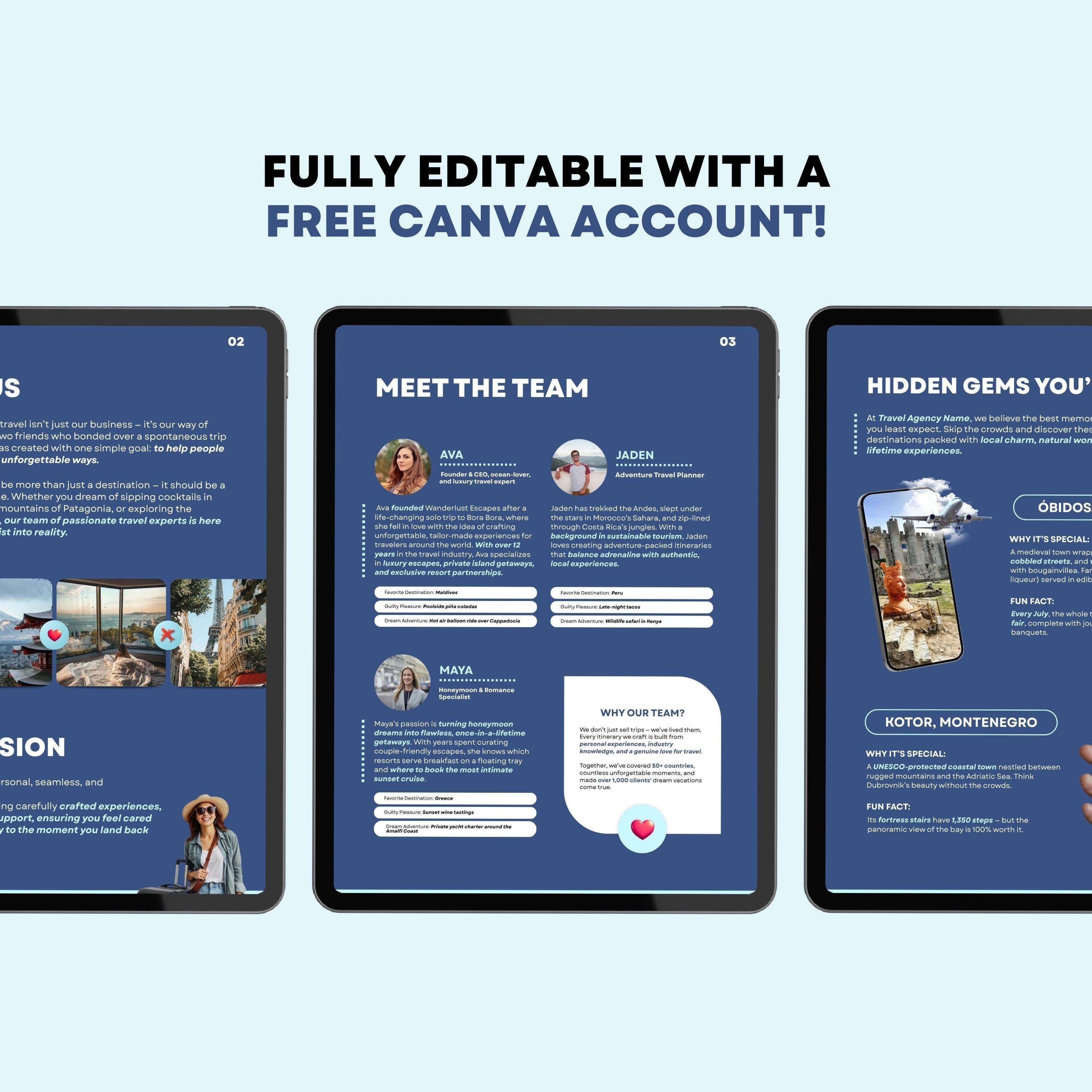 Editable Travel Agency Ebook Template, Travel Agent Ebook, Travel Ebook ...