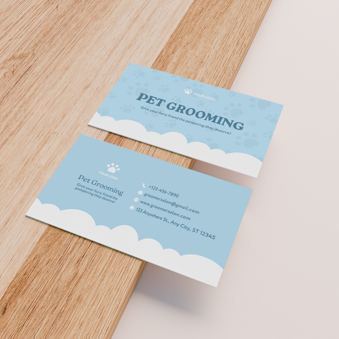 Dog Grooming Business Cards, Pet Grooming Business, Pet Business ...