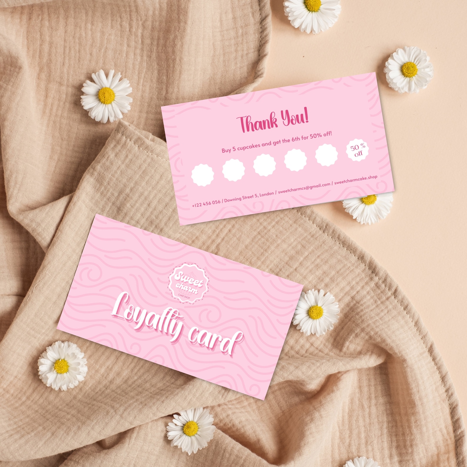 Cake Loyalty Card, Bakery Loyalty Card, Discount Card, Cake Business ...