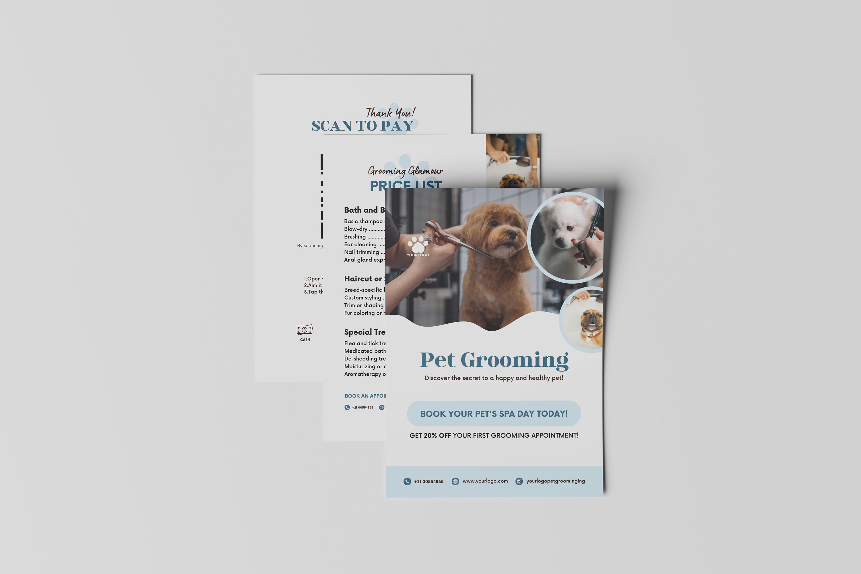 9 Dog Grooming Flyer Templates, Pet Business Flyer Template, Dog ...