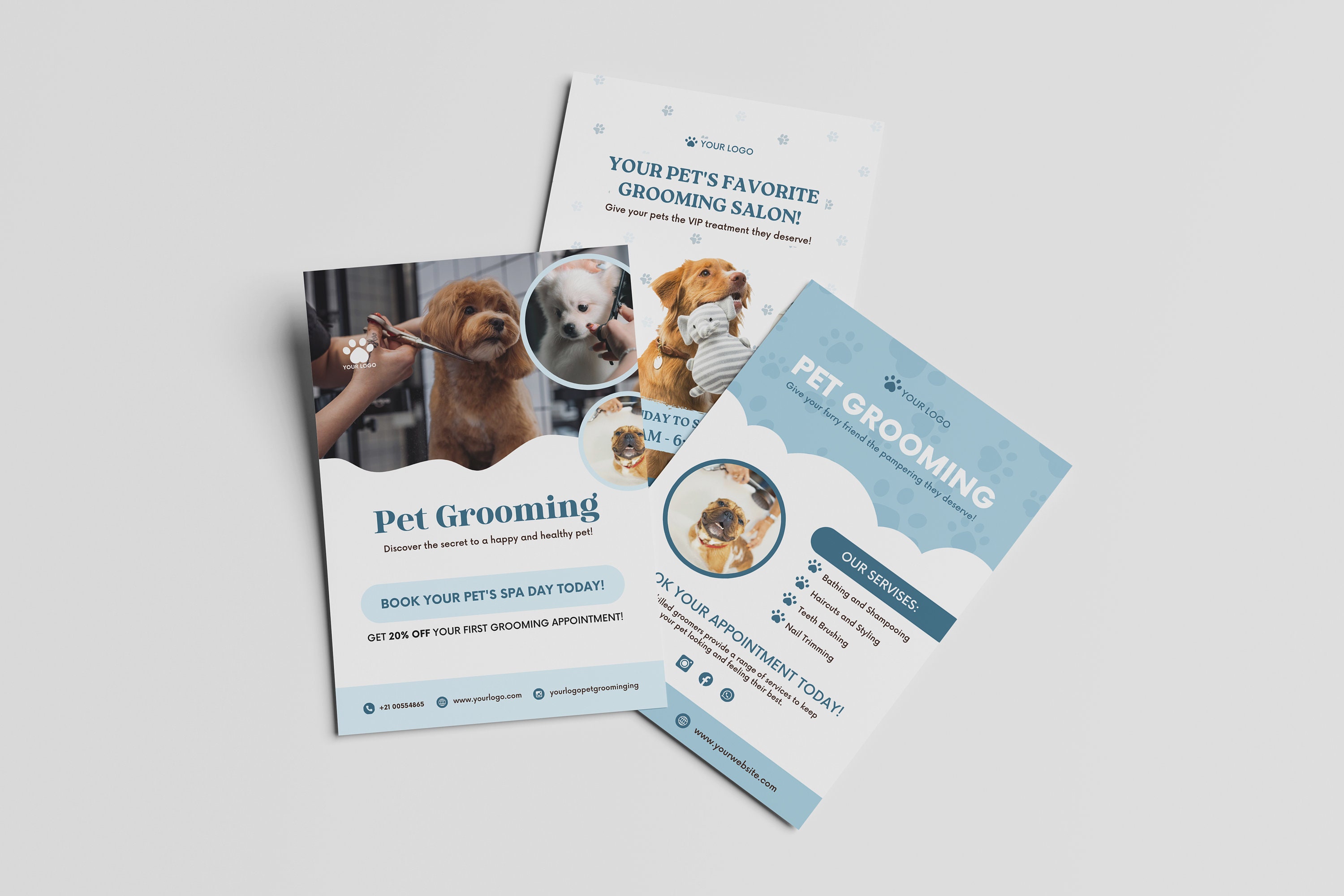 9 Dog Grooming Flyer Templates, Pet Business Flyer Template, Dog ...